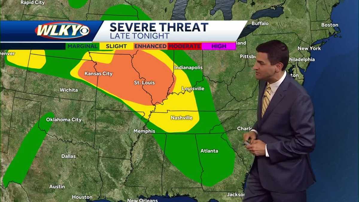 Dry day but storm chances tonight