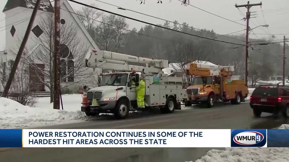 Power restoration efforts continue around state