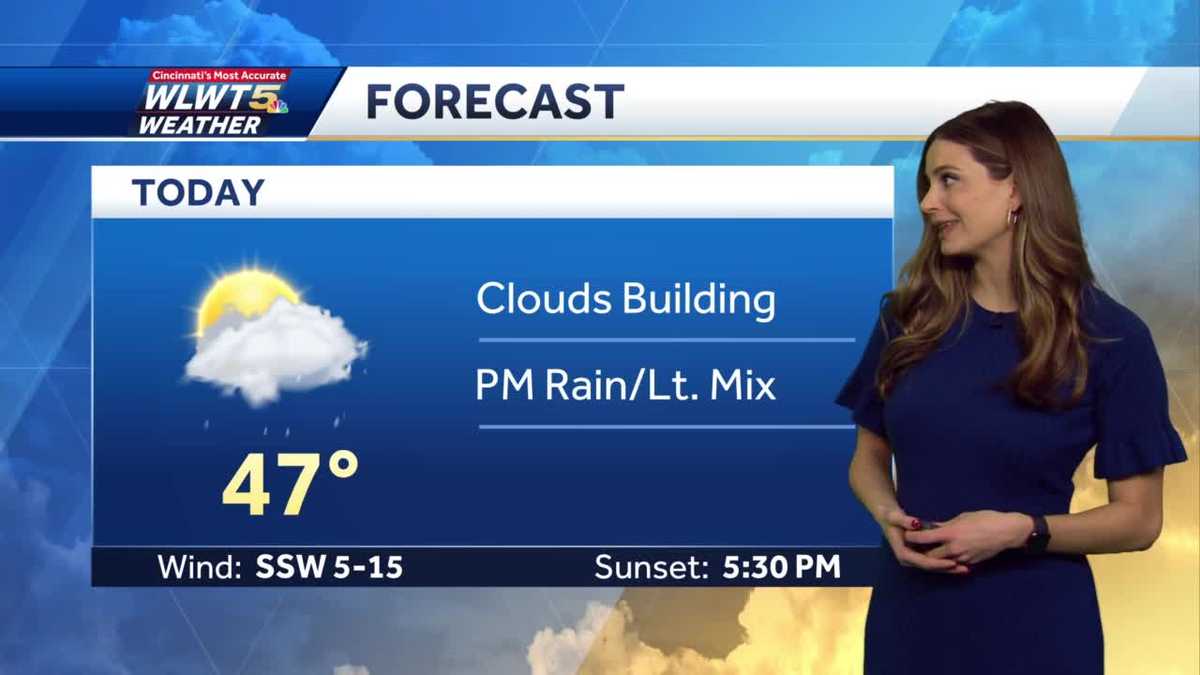 Chance of rain, wintry mix Thursday evening