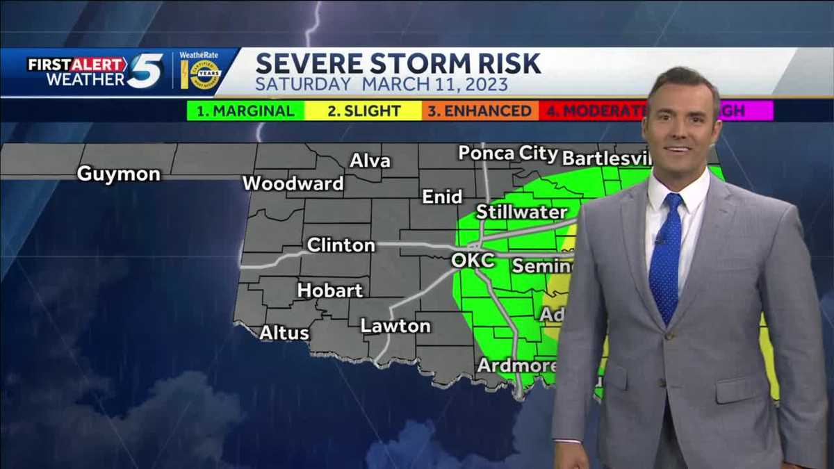TIMELINE: Oklahoma could see severe storms develop Saturday
