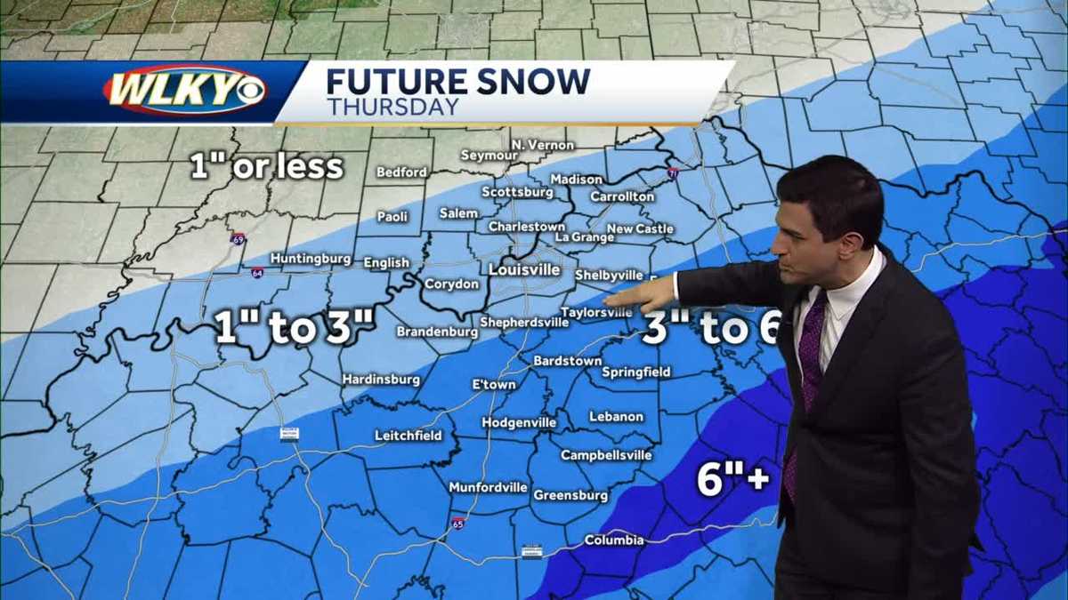 Impact weather: Accumulating snow Thursday
