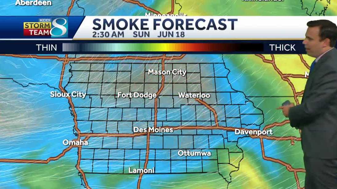 Wildfire smoke lingers Friday with scattered storm chances coming
