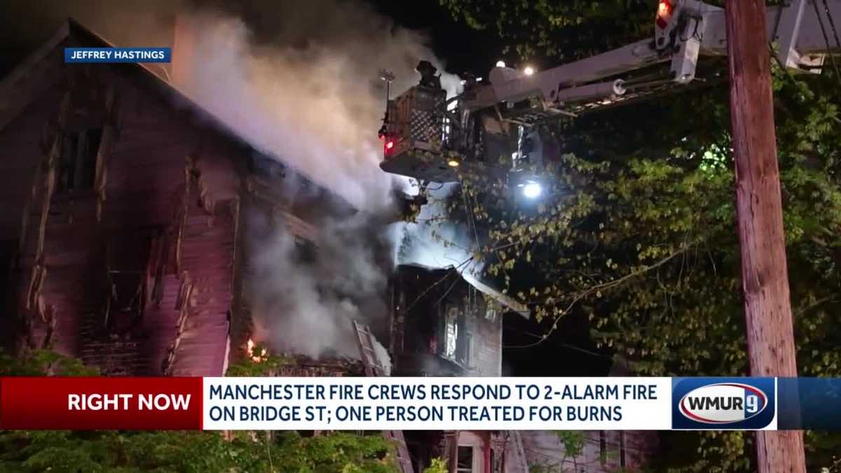 One person injured in Manchester fire