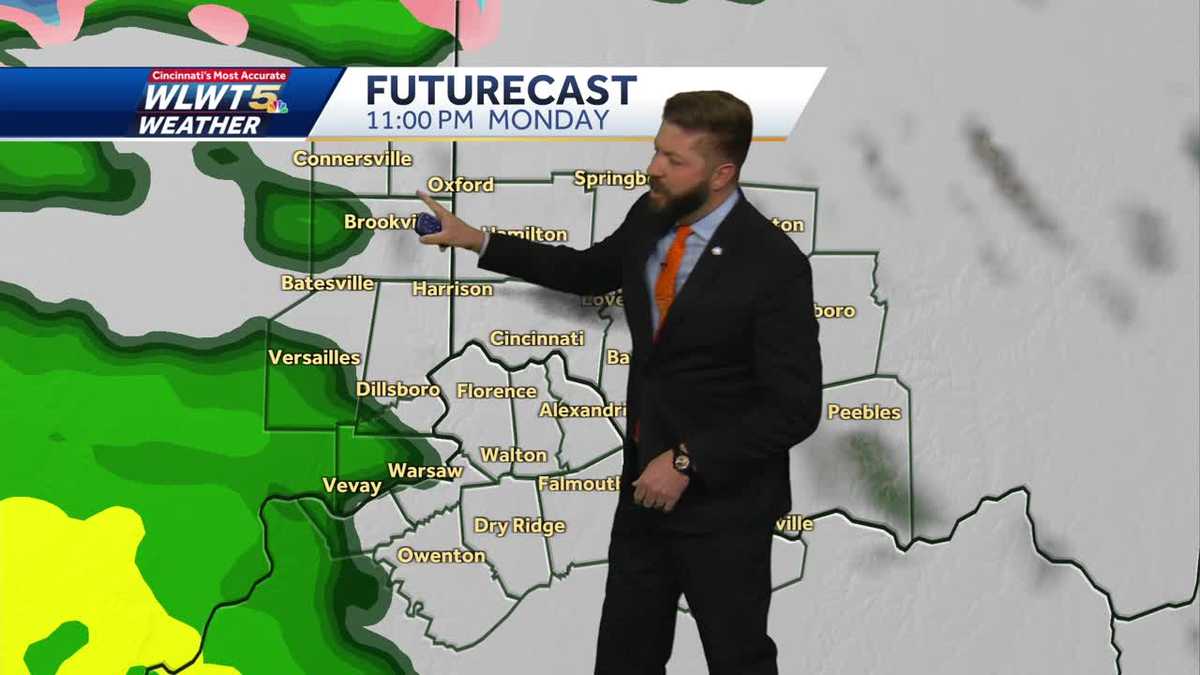Monday stays dry before rain returns