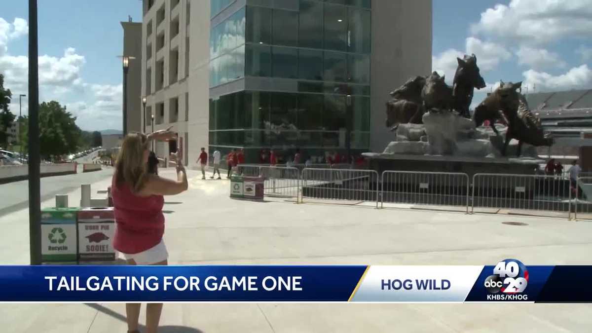 Razorbacks tailgate for game one