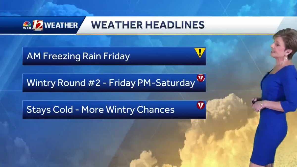 WATCH: Light freezing rain tonight, possible again Saturday