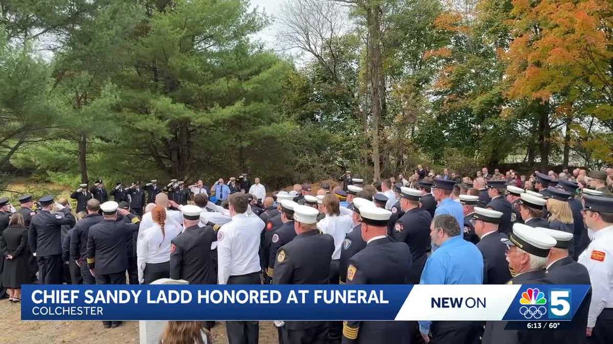 Former Colchester fire chief Sandy Ladd honored at funeral