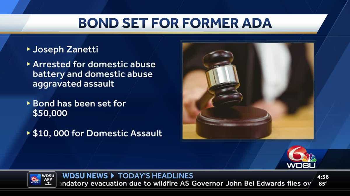 Bond set for former assistant district attorney Joseph Zanetti