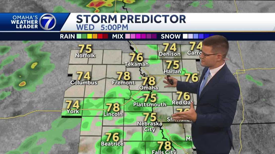 Omaha morning weather forecast for Wednesday, July 30