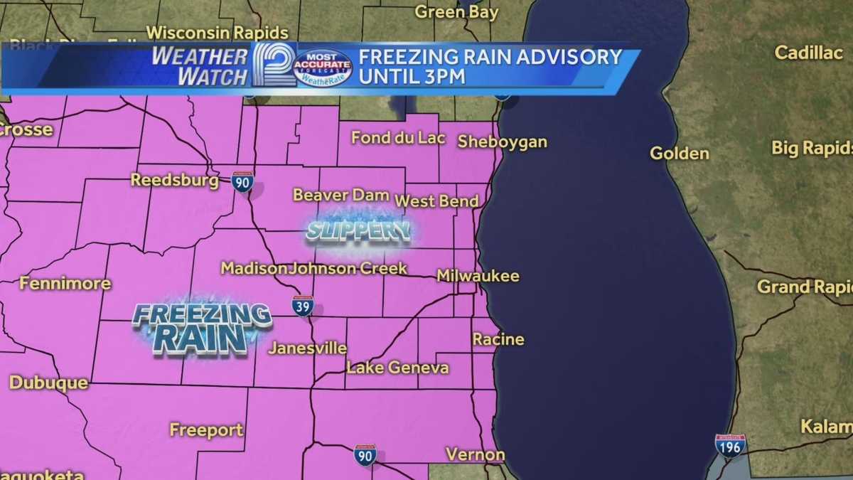 Freezing Rain Advisory extended until 3 p.m.