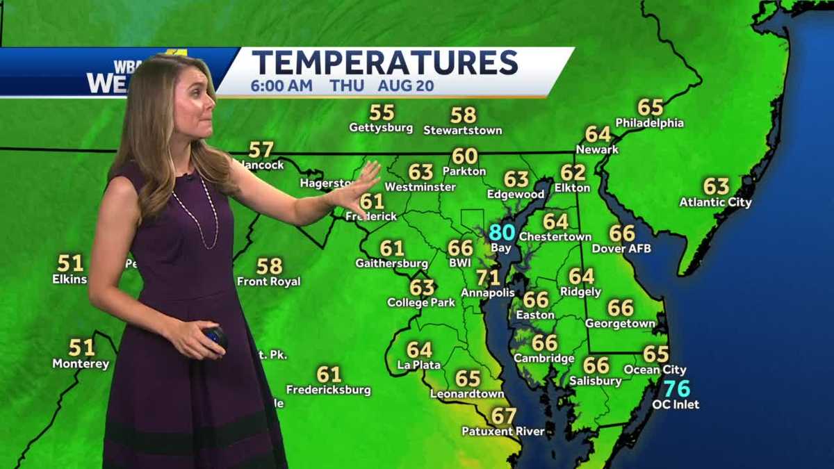 Mostly sunny, low 80s Thursday