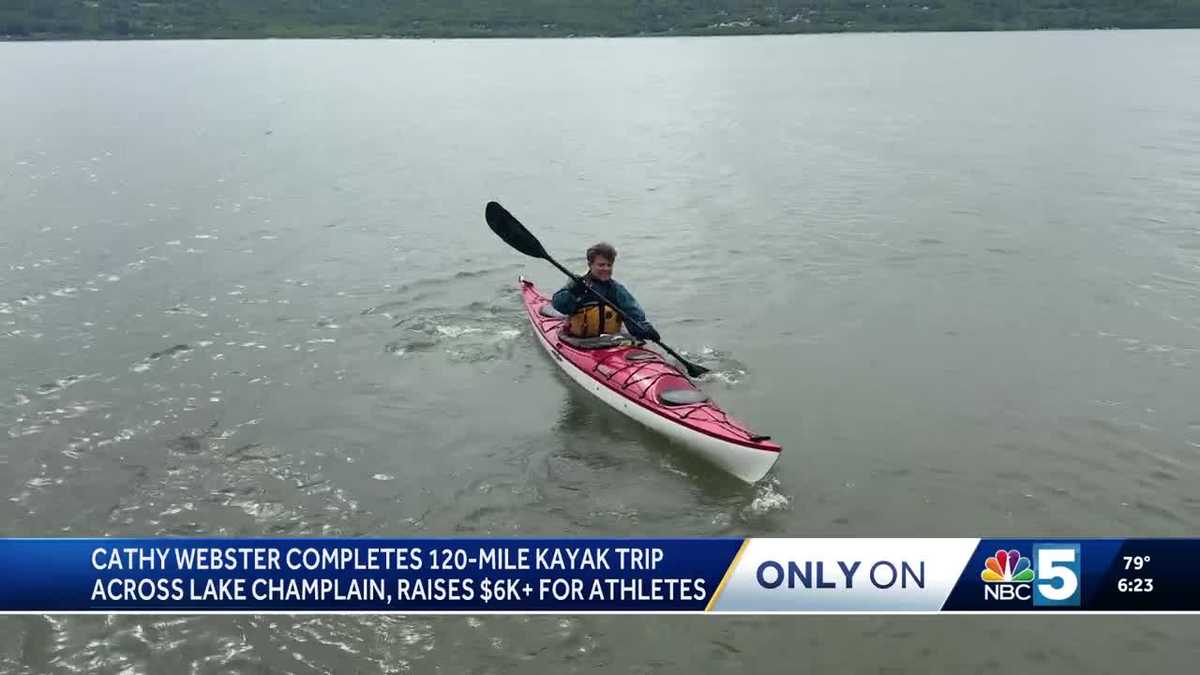 $6K+ raised after solo 120-mile kayak trip through Lake Champlain