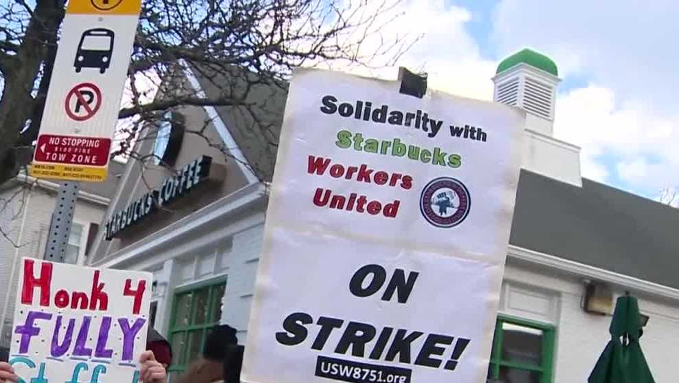 Starbucks workers strike at more than 100 stores