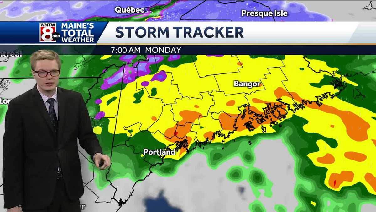 Storm arrives Sunday night after a dry day