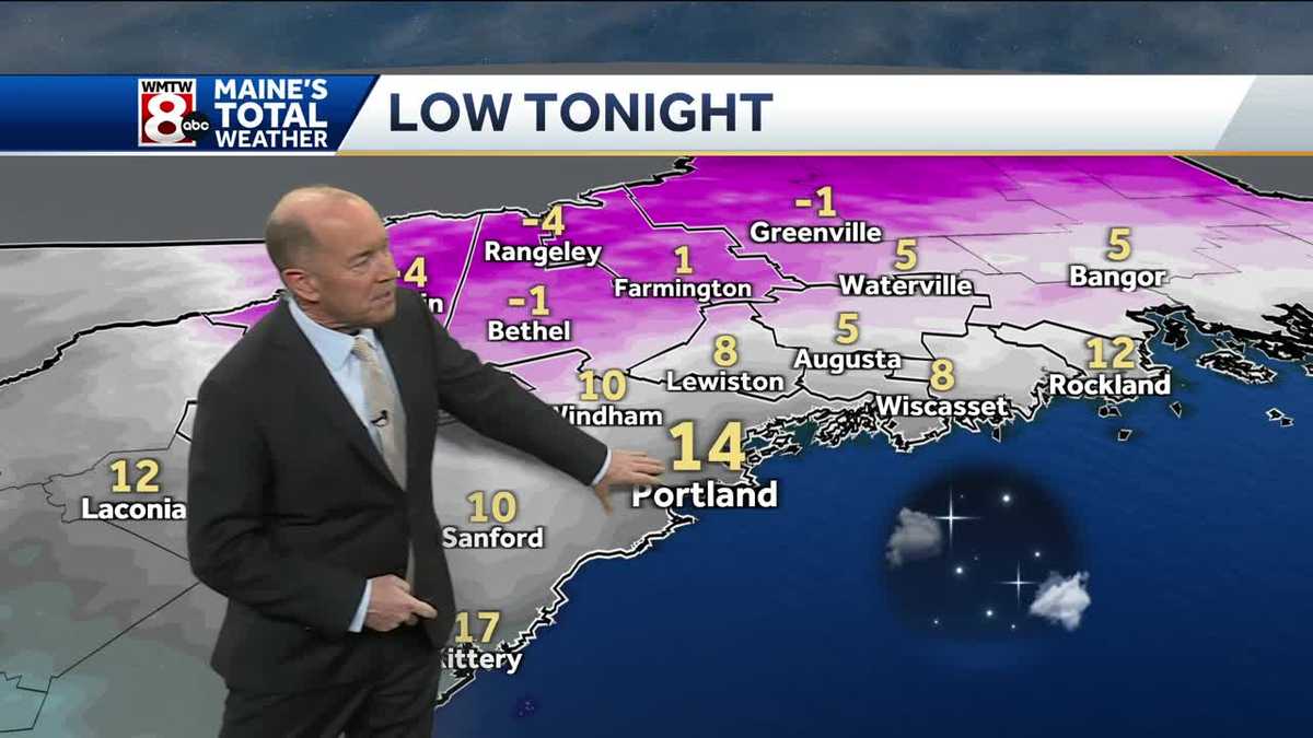 A cold wind will bring colder temperatures for Tuesday