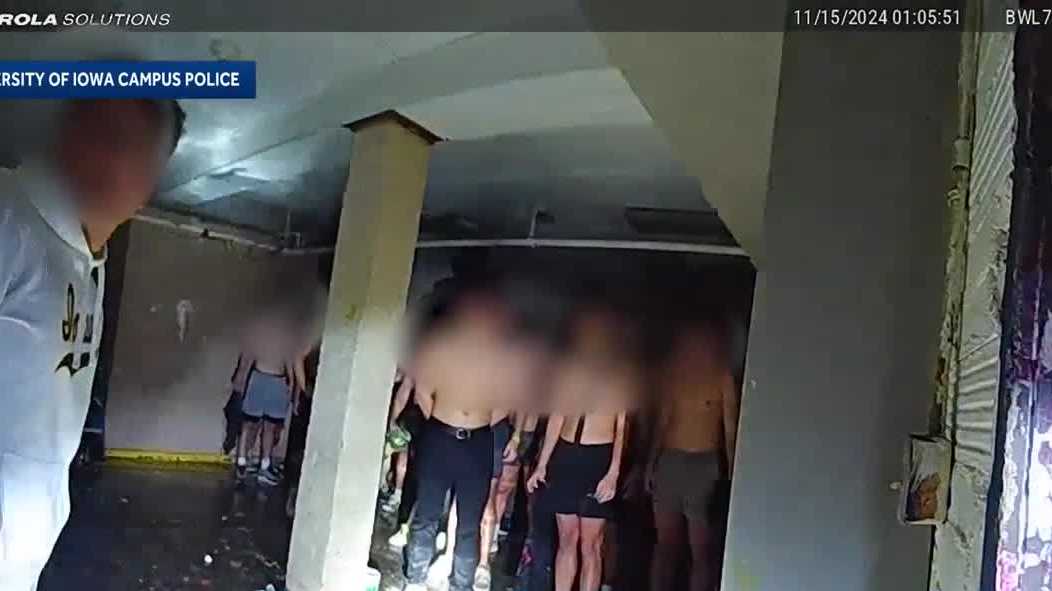 Disturbing video reveals alleged hazing at University of Iowa fraternity