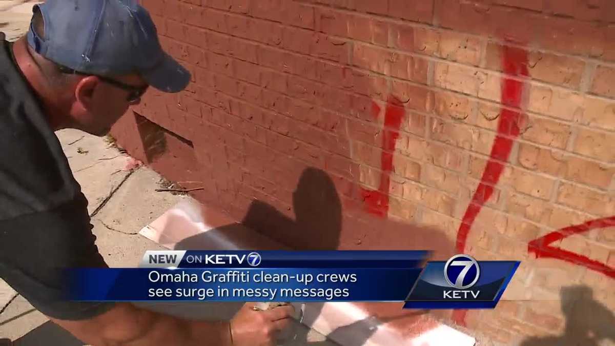 Omaha graffiti clean-up crews see surge in messy messages