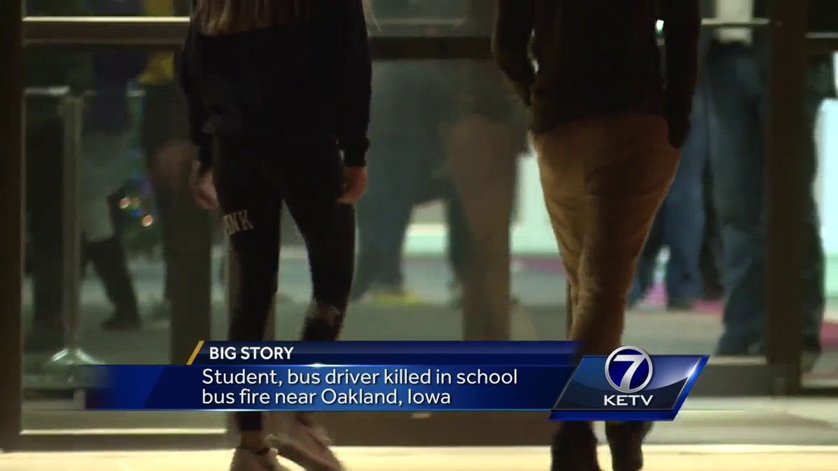 Student, bus driver killed in bus fire near Oakland