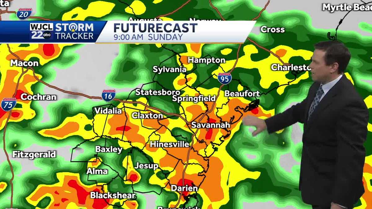 Beautiful weather on Saturday then Impact Day on Sunday with rain