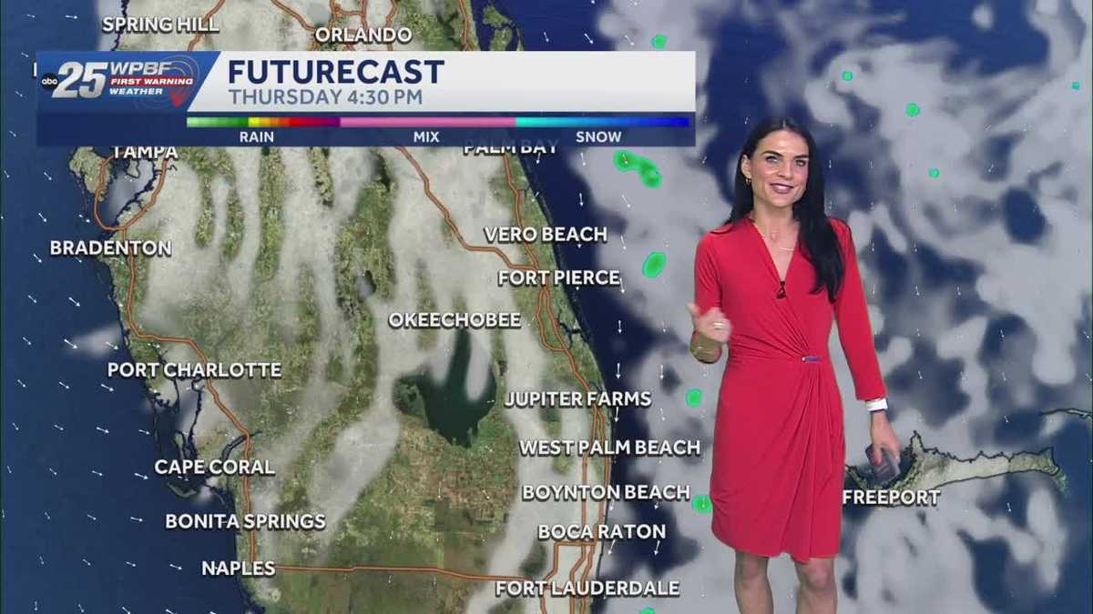 Pleasant weather through Christmas weekend in South Florida