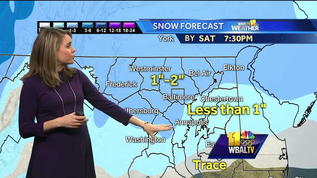 Freezing Friday ahead of Saturday snow