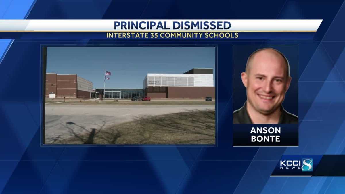Interstate 35 Secondary Principal Anson Bonte let go
