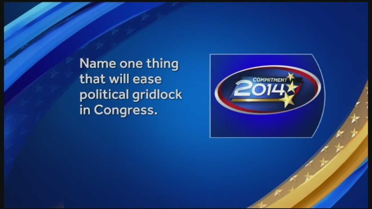 Name one thing that will ease political gridlock in Congress.