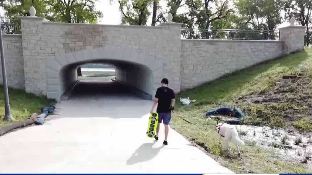 Long-awaited pedestrian tunnel opens under Fleur Drive