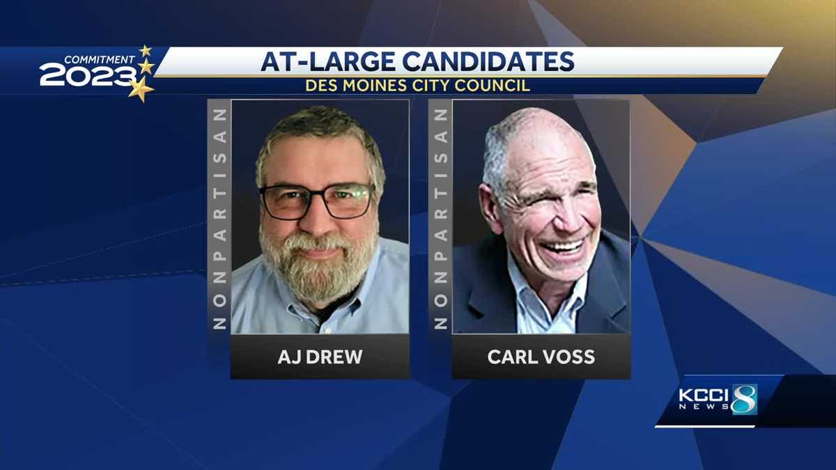 City council election: See where Des Moines at-large candidates AJ Drew ...