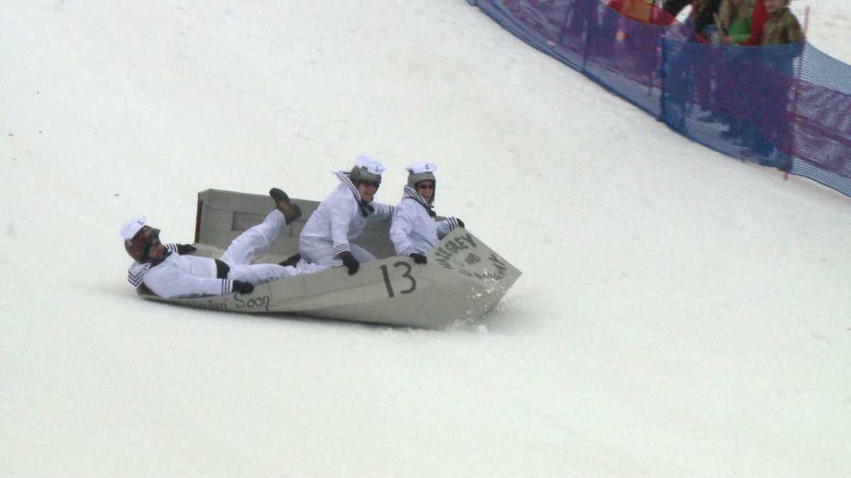 Thursday, April 16th: Cardboard Sled Race