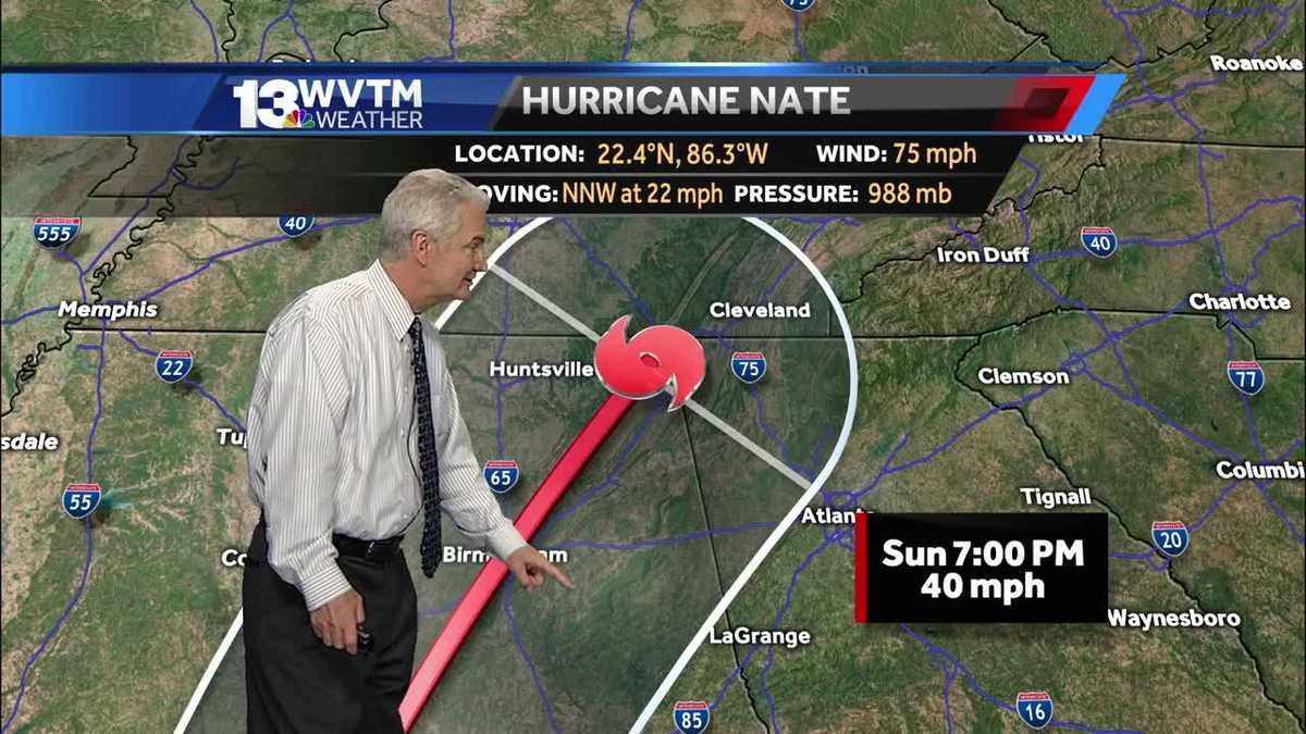 Jerry Tracey's Saturday morning update on Hurricane Nate