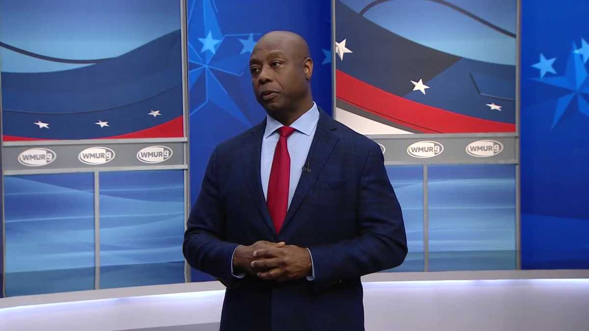 Republican Tim Scott speaks at New Hampshire town hall