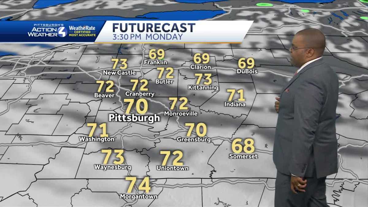 Seasonal today, warming through the rest of the week