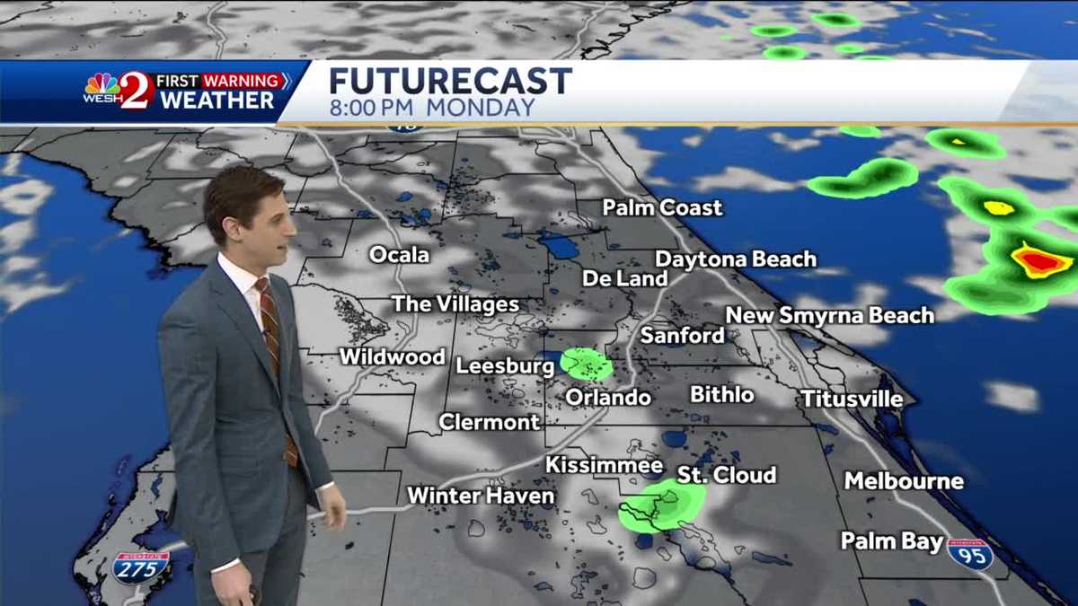Cloudy Sunday night expected