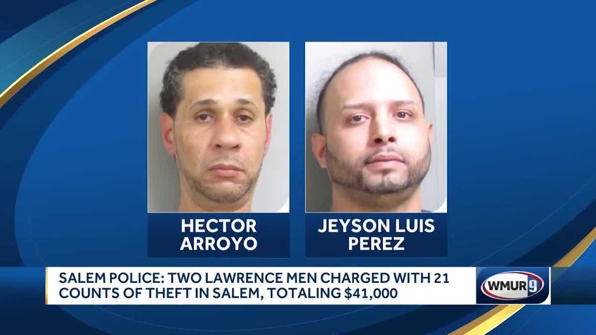 2 Lawrence men each charged with 21 counts of theft in Salem