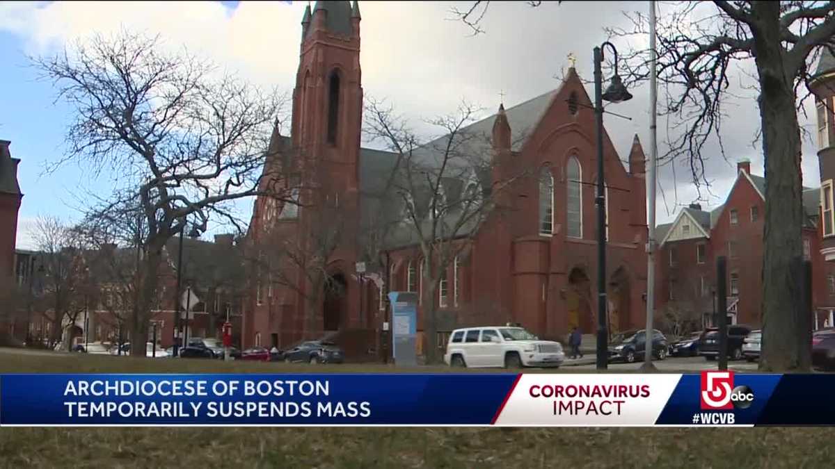 Boston Archdiocese temporarily suspends mass
