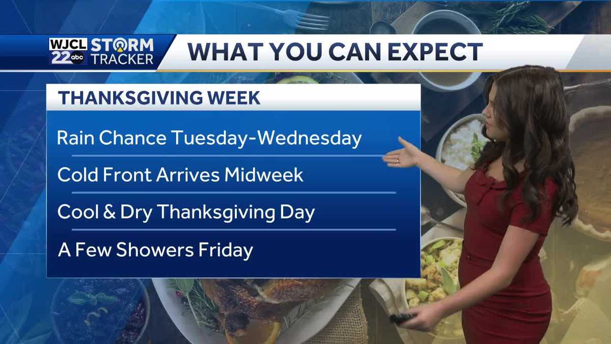 Warm weekend before cold weather returns for Thanksgiving