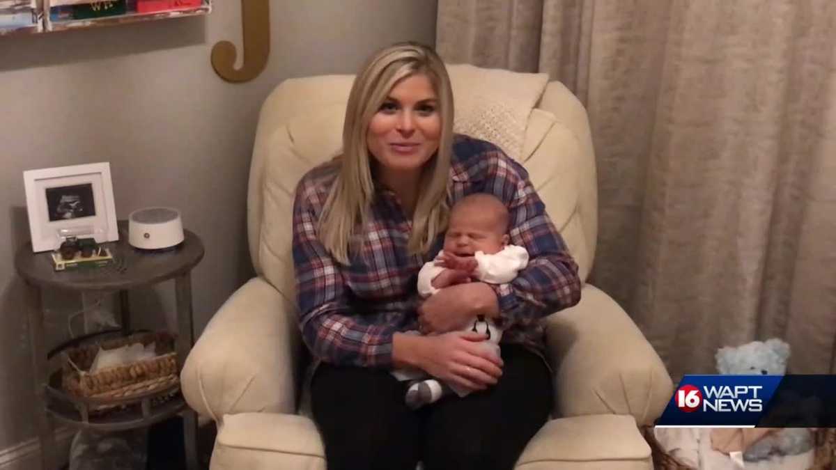 Allie and baby Hayes doing great