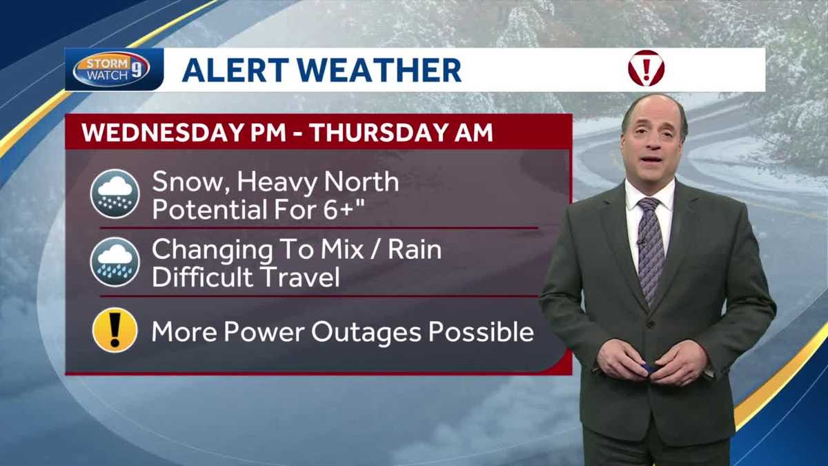 NH forecast video: Heavy snow, followed by change to rain