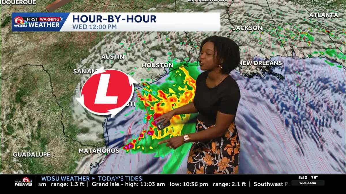 Alert Day: More rounds of heavy rain Tuesday as PTC One nears Louisiana