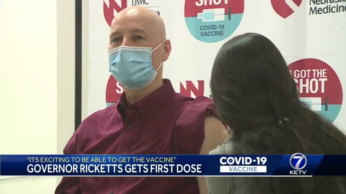 Governor Ricketts gets first dose of COVID-19 Vaccine