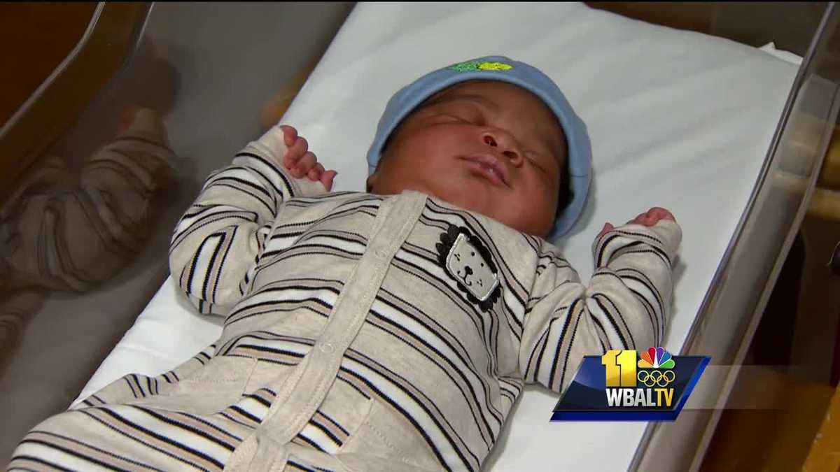 Video: Meet one of Baltimore's first babies in 2018!
