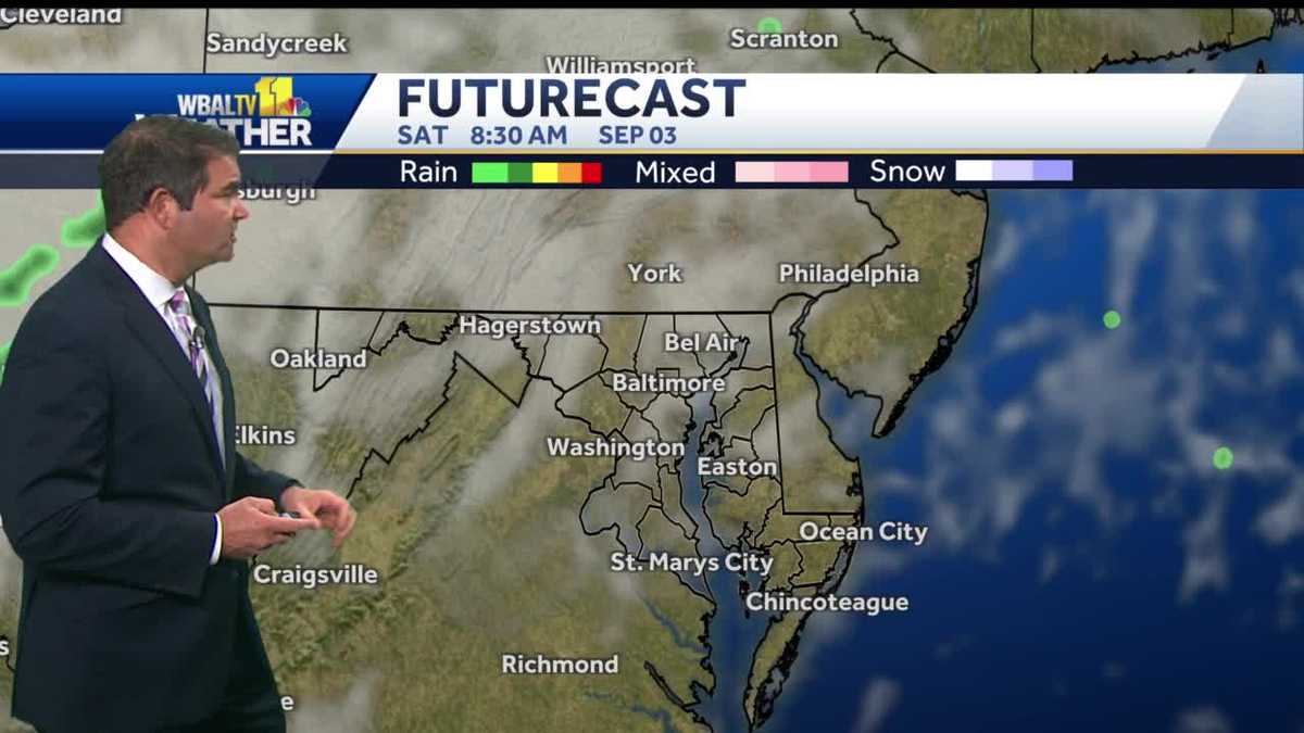 Partly cloudy as temps and humidity increase