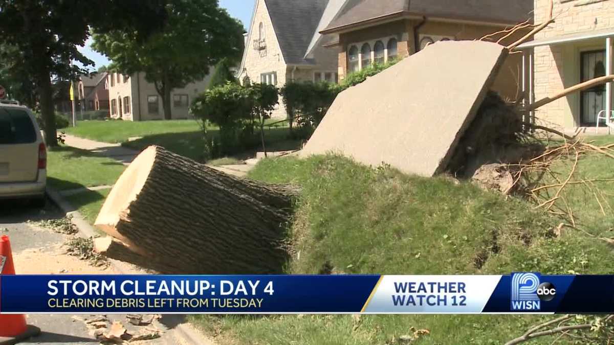 Storm debris clean up continues; crews work to restore power
