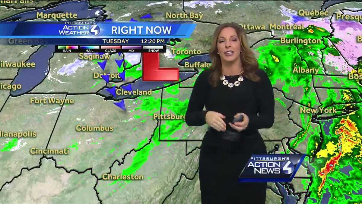 Pittsburgh's Action Weather forecast: Scattered rain showers changing ...