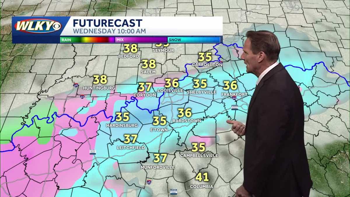 Light wintry mix Wednesday morning...