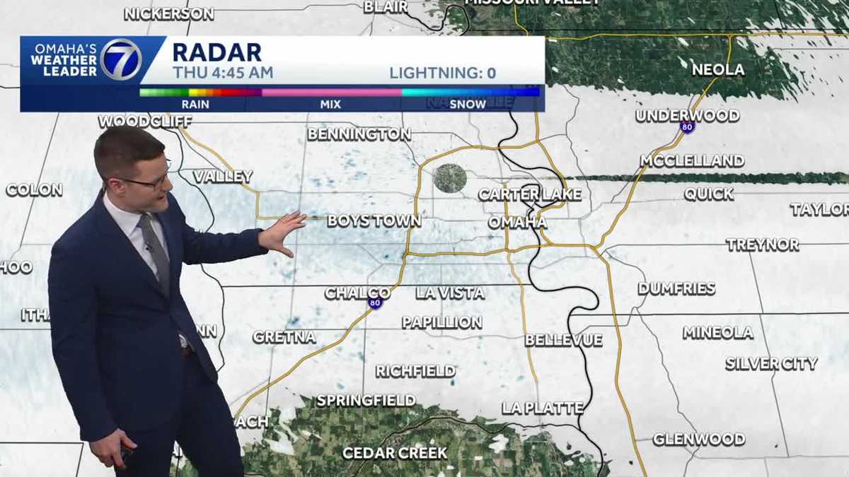 Omaha morning weather forecast for Thursday, January 29