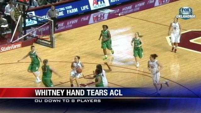 Oklahoma's Whitney Hand tears ACL