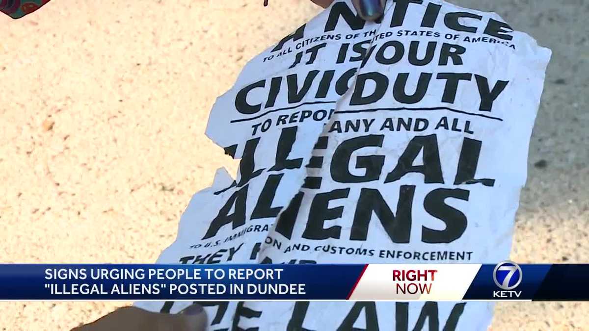 Signs urging people to report 'illegal aliens' posted in Dundee
