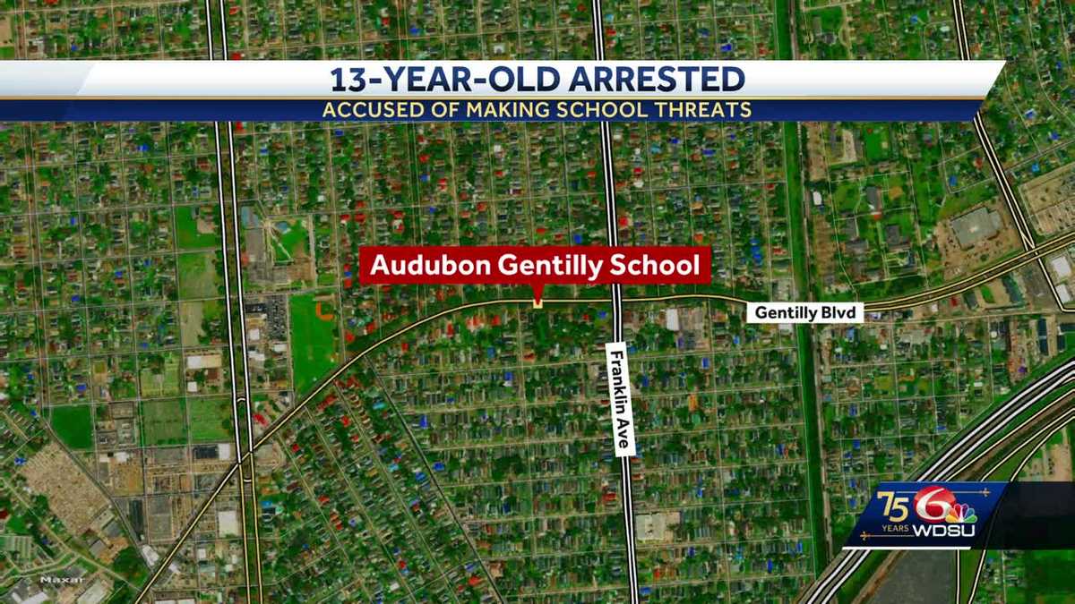New Orleans teen arrested allegedly making threats toward students